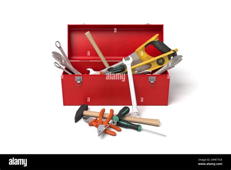 Open Toolbox With Visible Hand Tools Stock Photo Alamy