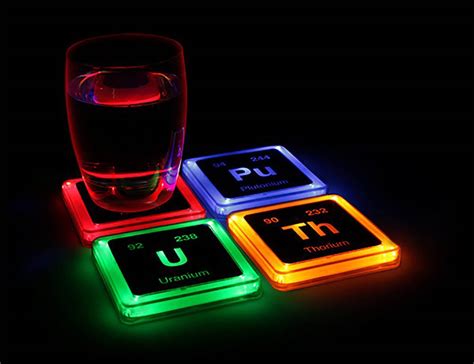 Radioactive Elements Glowing Coaster Set Key Features Price