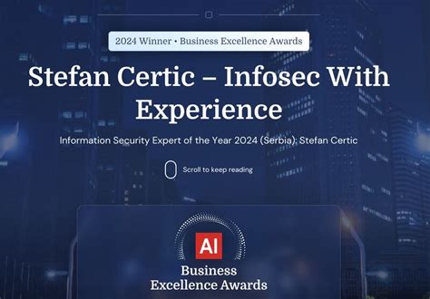 Infosec With Experience On Linkedin Infosec Informationsecurity Datasecurity Awards