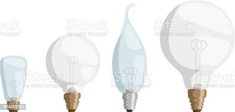 만화 램프 전구 전기 디자인 벡터 일러스트 절연된 전기 아이콘 설정된 개체 브레인 스토밍 알림 기호 기호 해결책 에너지 0명에 대한 스톡 벡터 아트 및 기타 이미지 Istock