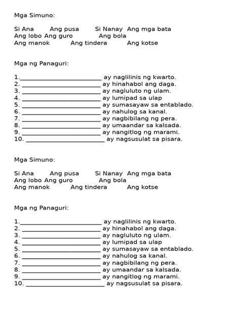 Simuno And Panaguri Group Activity Pdf