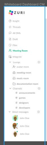 implement the zuri sidebar · issue 235 · zurichat zc plugin whiteboard