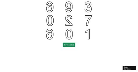 Numbers Codesandbox