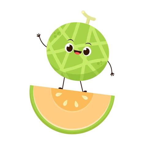 Cute Melon Vector Art Icons And Graphics For Free Download