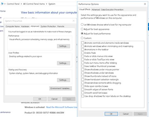 Solved Best Way Of Setting Adjust For Best Performance Option