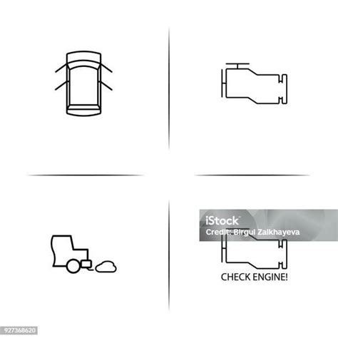자동차 및 운송 선형 간단한 벡터 아이콘 세트입니다 개요 아이콘 0명에 대한 스톡 벡터 아트 및 기타 이미지 0명 디자인 벡터 Istock