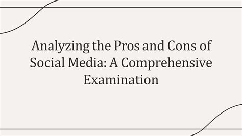 Advantages And Disadvantages Of Social Media Pptx