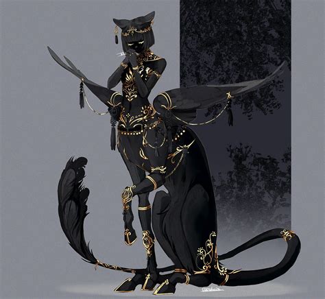 Highres 1girl Ancient Egyptian Closed Eyes Female Focus Monster Girl Solo Sphinx Tail