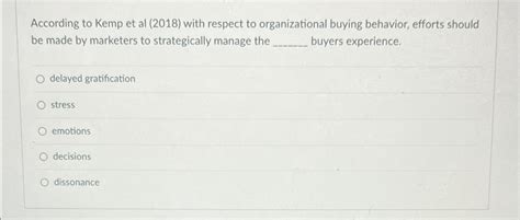 Solved According To Kemp Et Al 2018 ﻿with Respect To