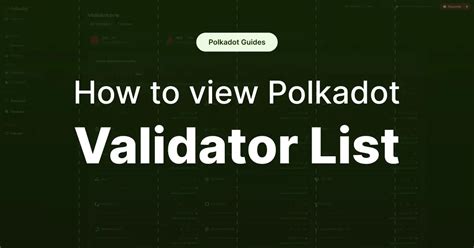 Polkadot Guides