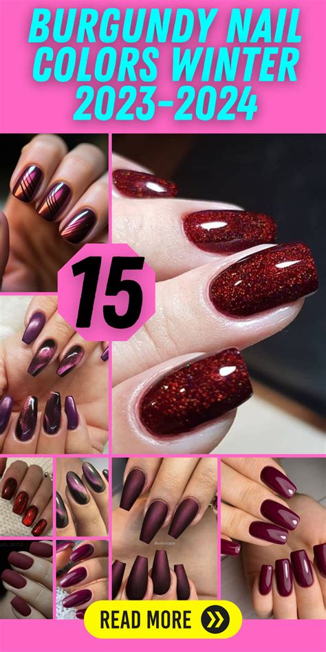 15 Stunning Burgundy Nail Colors For Winter 2023 2024 Artofit