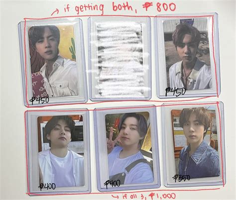 Bts Butter Pob And Lucky Draw Pcs Seokjin Jin Taehyung V Jungkook Jk Hobbies And Toys