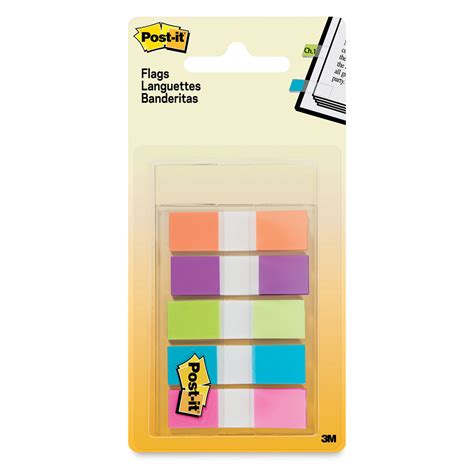 Post It Flags Bright Colors Pkg Of 5 Blick Art Materials