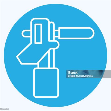 아이콘 전극 홀더 3 용접기 장비 기호와 관련이 있습니다 파란 눈 스타일 심플한 디자인 편집 가능 간단한 일러스트레이션 공장 산업 건물에 대한 스톡 벡터 아트 및 기타