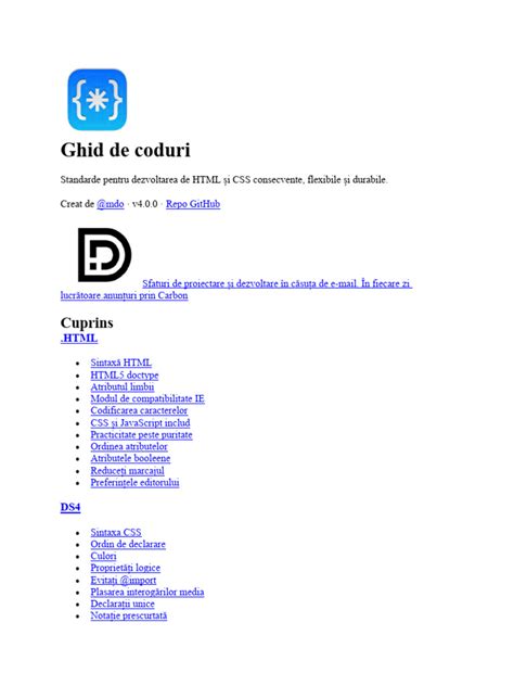 Ghid De Coduri Html Pdf