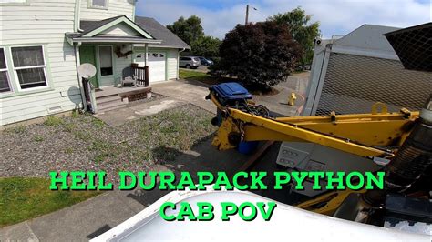 Heil Durapack Python Garbage Truck Ride Along Youtube