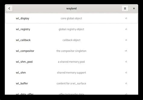 Wayland Protocol Browser