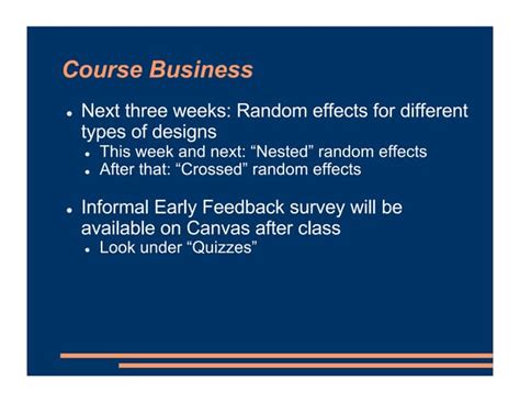 Mixed Effects Models Random Intercepts Ppt