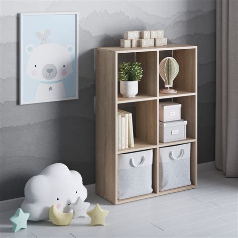 Полиця для книг та іграшок стелаж для дому на 6 комірок M 58 продаж ціна у Києві Книжкові