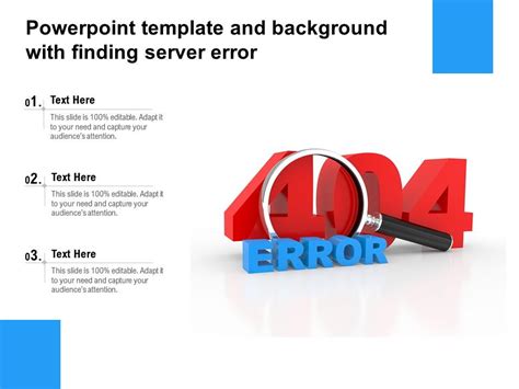 Powerpoint Template And Background With Finding Server Error