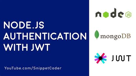 Node Js Register And Login Api Using Jwt And Mongodb Social Network Jwt Development