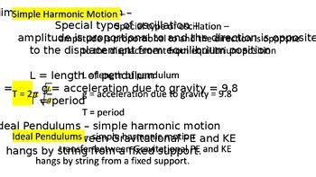 Pendulums And Simple Harmonic Motion With Pendulum Lab TPT