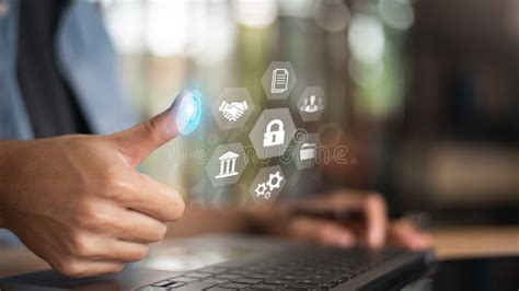 Data Protection Concept And Secure Internet Security Access Cyber Security Technology Login To