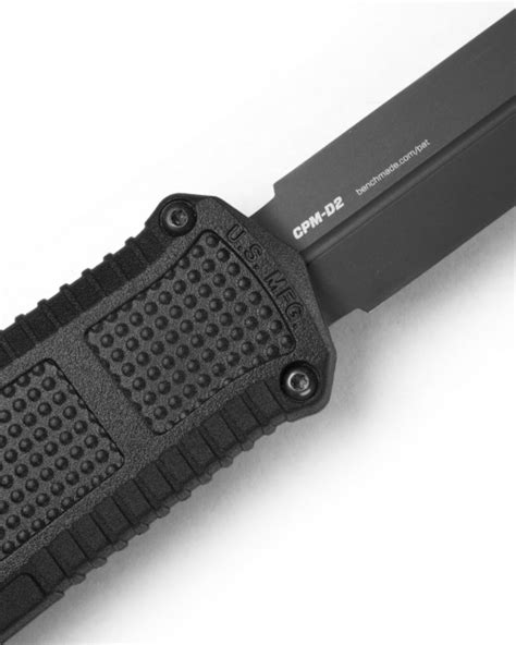 Benchmade 3370gy Claymore Otf Automatic 389 Plain Edge Cobalt Black