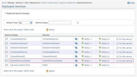 How To Use Oracle Ref Cursors With WSO Data Services Server