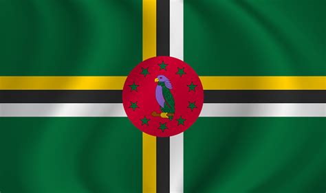 바람에 휘날리는 깃발을 흔드는 도미니카 텍스처를 배경으로 사용할 수 있습니다 벡터 일러스트 레이 션 Eps10 3차원 형태에 대한 스톡 벡터 아트 및 기타 이미지 Istock