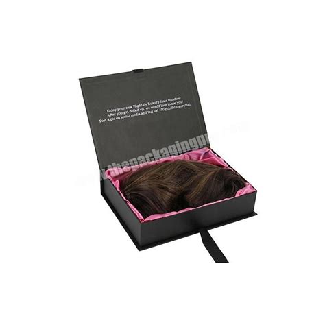 T Custom Logo Wig Packaging Boxes