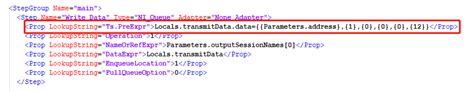 why does the expression value in the xml file is unable to write into