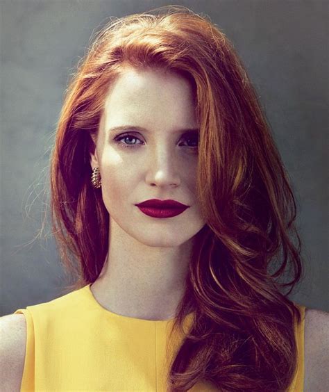 Style Icon Jessica Chastain Hair Inspiration Red Hair Color