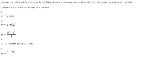 Solved Consider the ordinary differential equations (ODEs) | Chegg.com