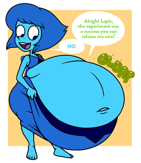 Rule 34 Belly Big Belly Blue Hair Blue Skin Cartoon Network Digestion
