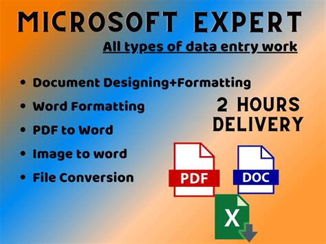 ms word excel document conversion format edit redesign in just 2