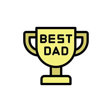 Trophy Best Dad Vector Icon 22577983 Vector Art At Vecteezy