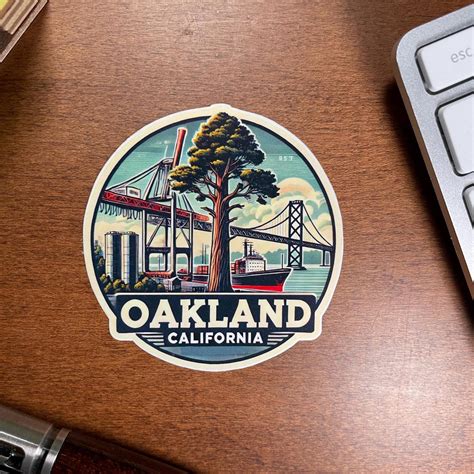 Oakland California Stickers Weatherproof Sticker Travel Journal