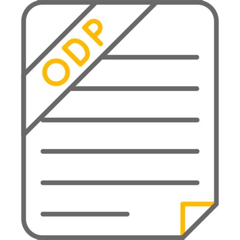 Odp File Generic Color Outline Icon