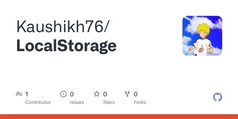 Github Kaushikh76localstorage