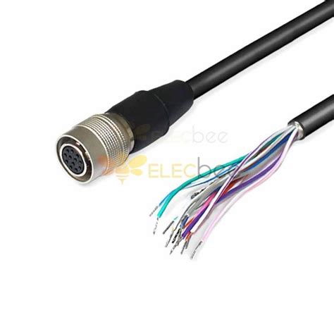 12 Core IO Trigger Cable For Industrial Cameras Compatible With HR10A 10P 12S Hirose Cable