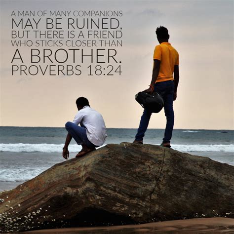 Prov 1824 Closer Than Brother Encouraging Bible Verses