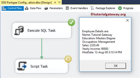 Ssis Package Configuration Using Sql Server