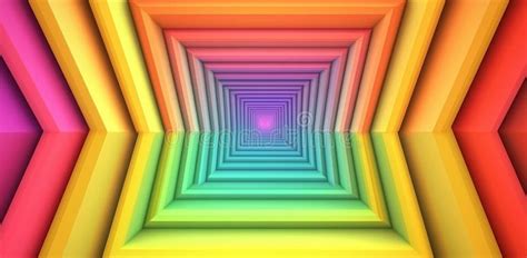 Bold Abstract Geometric Composition With Overlapping Squares In Gradient Colors Of Blue Purple