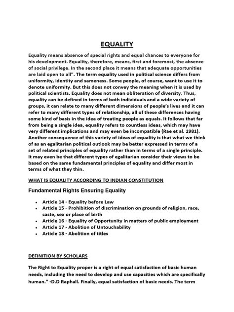 Equality English Pdf Poverty And Homelessness Discrimination And Race Relations