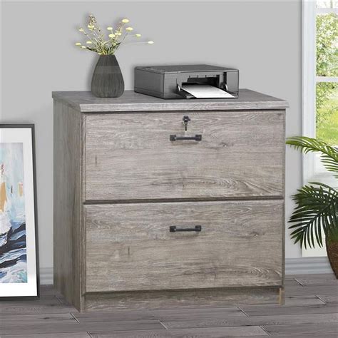 Honduras 2 Drawer Lateral Filing Cabinet In Gray Oak