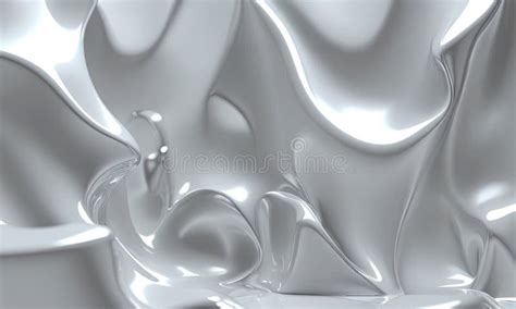 A Shiny Metallic Surface With A Pattern Of Swirls And Waves Stock Illustration Illustration