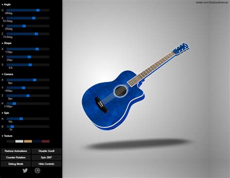 Css实现3d立体效果,3d吉他模拟器 17素材网 Css实现3d立体效果,3d吉他模拟器 17素材网