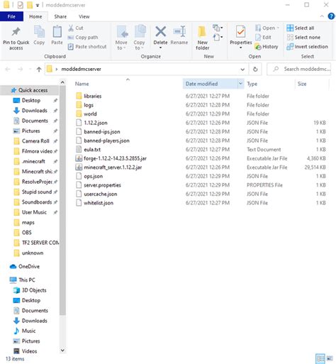 Minecraft Forge Server File Wont Open Or Generate Files Modded R