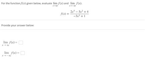Solved For The Function F X Given Below Evaluate Chegg